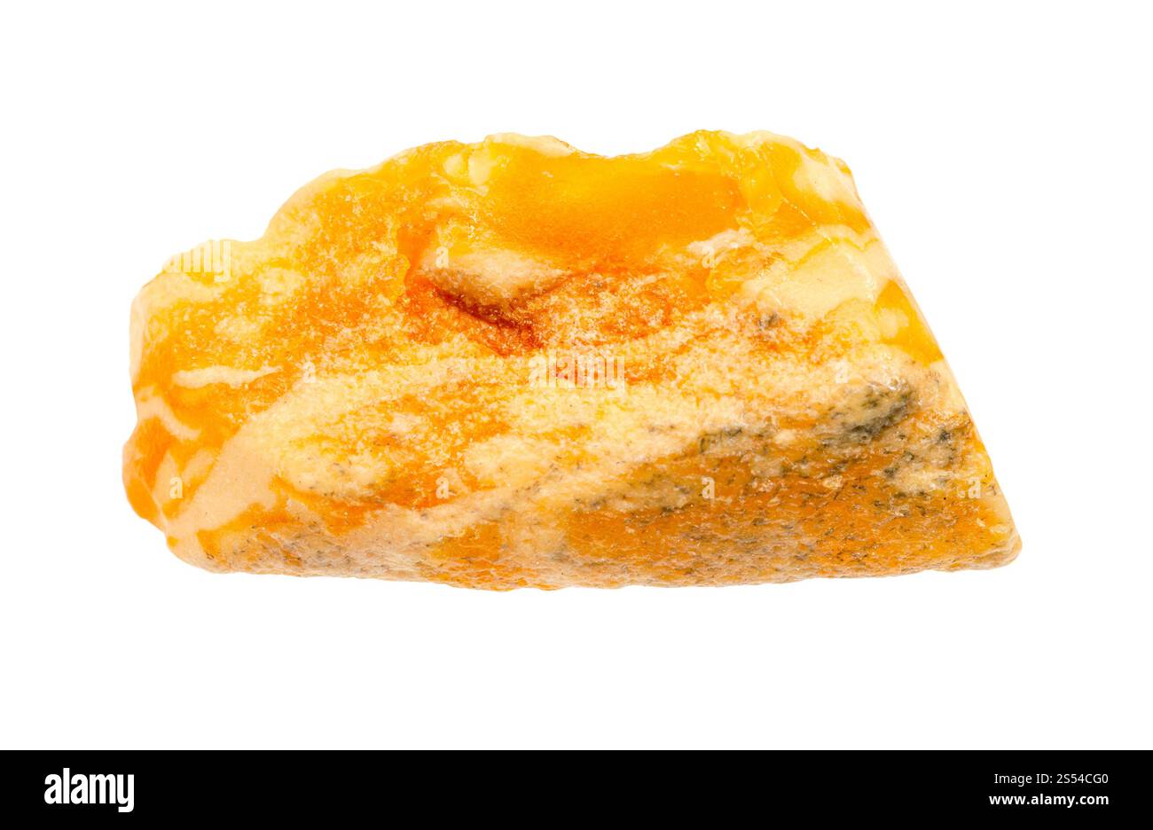 closeup of sample of natural mineral from geological collection ...