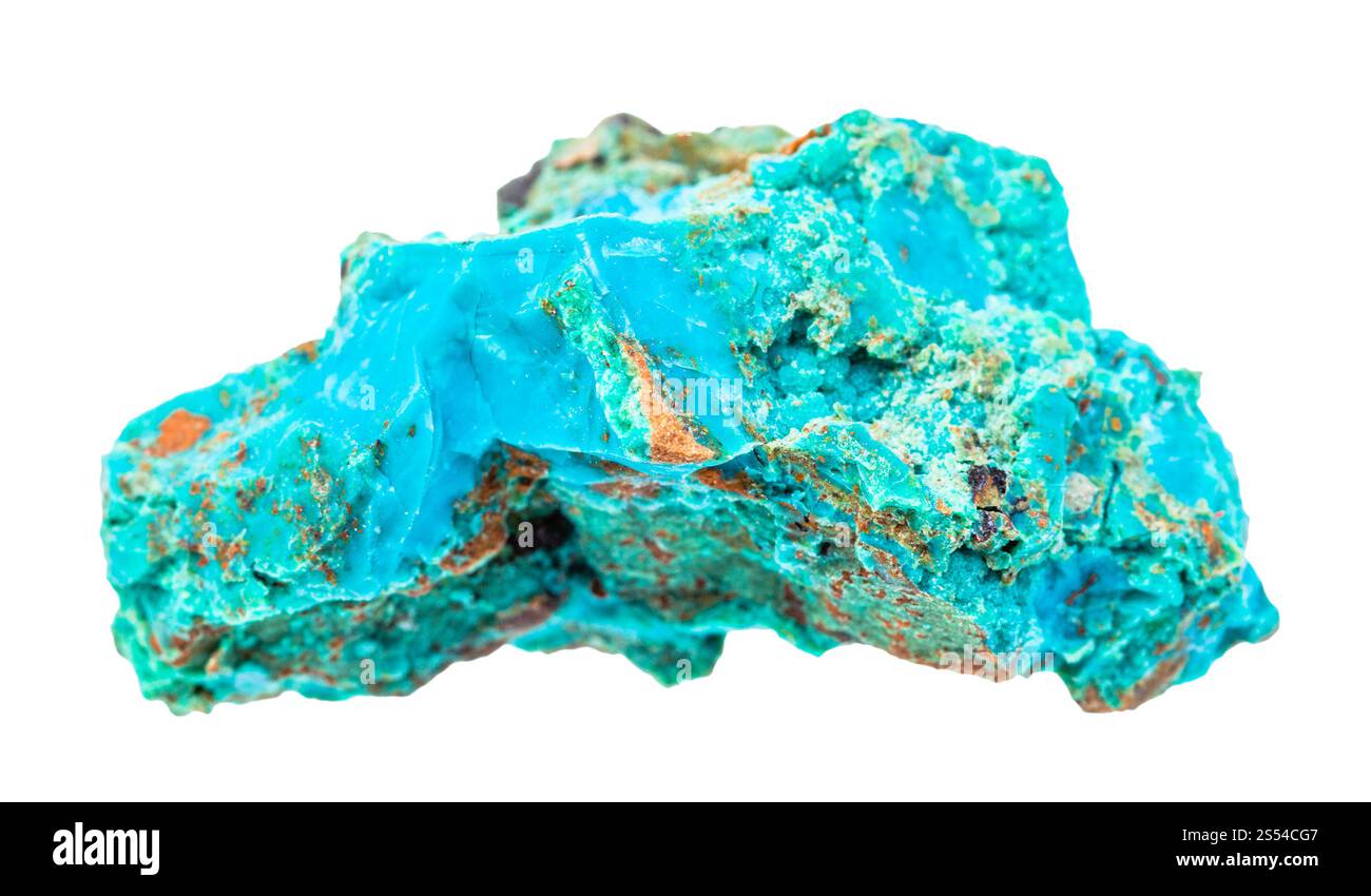 closeup of sample of natural mineral from geological collection - rough ...