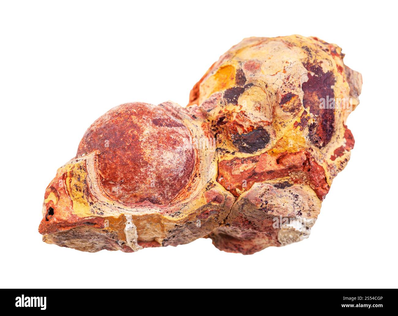 closeup of sample of natural mineral from geological collection - raw ...