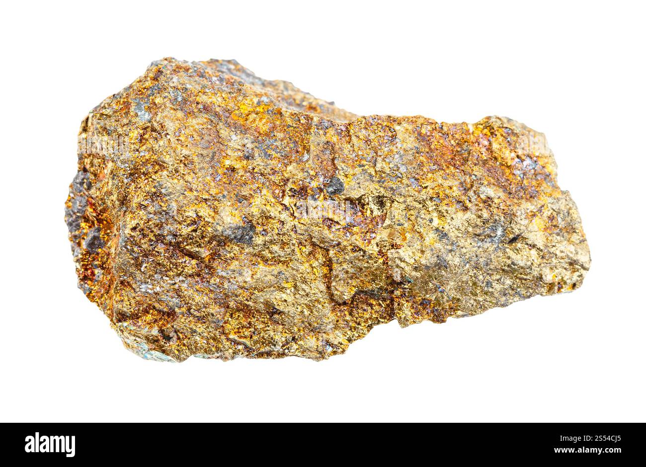 closeup of sample of natural mineral from geological collection - rough ...