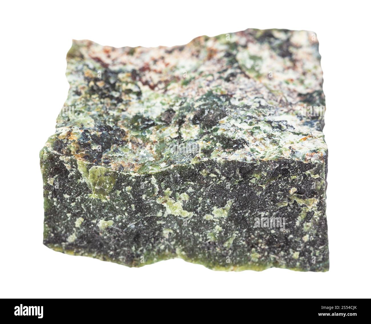 closeup of sample of natural mineral from geological collection - raw ...