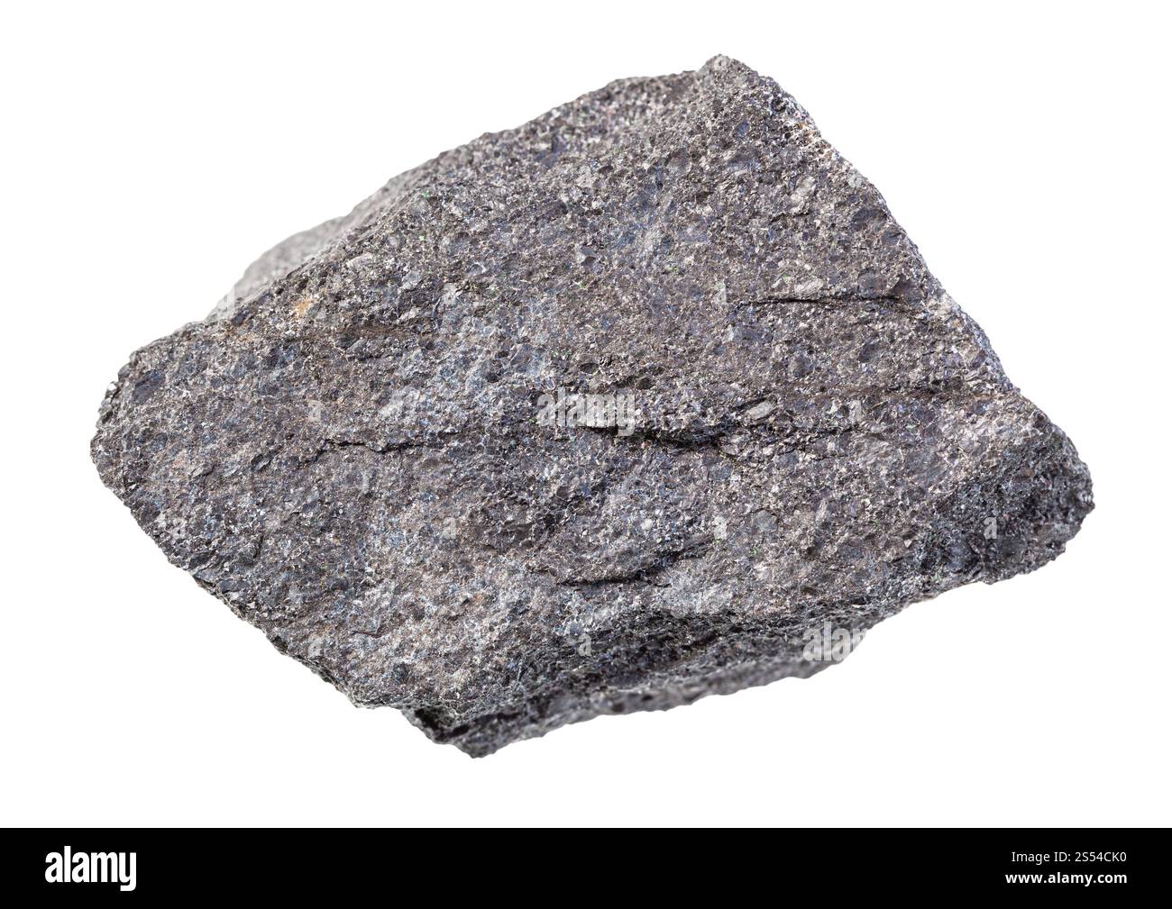 closeup of sample of natural mineral from geological collection ...