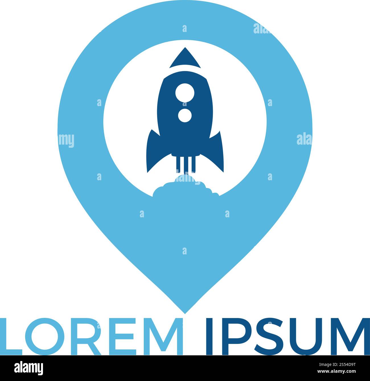 Rocket and map pointer logo design. Rocket and GPS locator symbol or icon Stock Vector Image ...