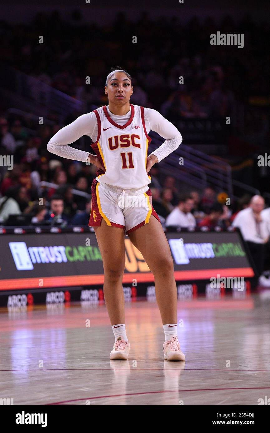 LOS ANGELES, CA - JANUARY 12: USC Trojans guard Kennedy Smith (11 ...
