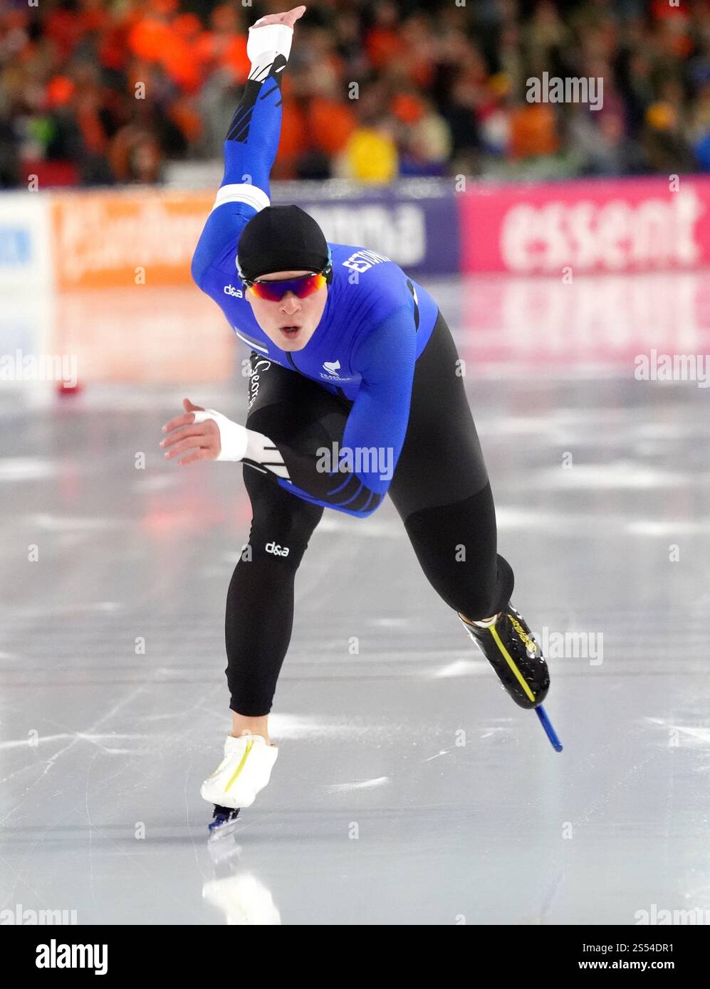 Joonas Valge (EST) on first 500m during European Speed Skating ...