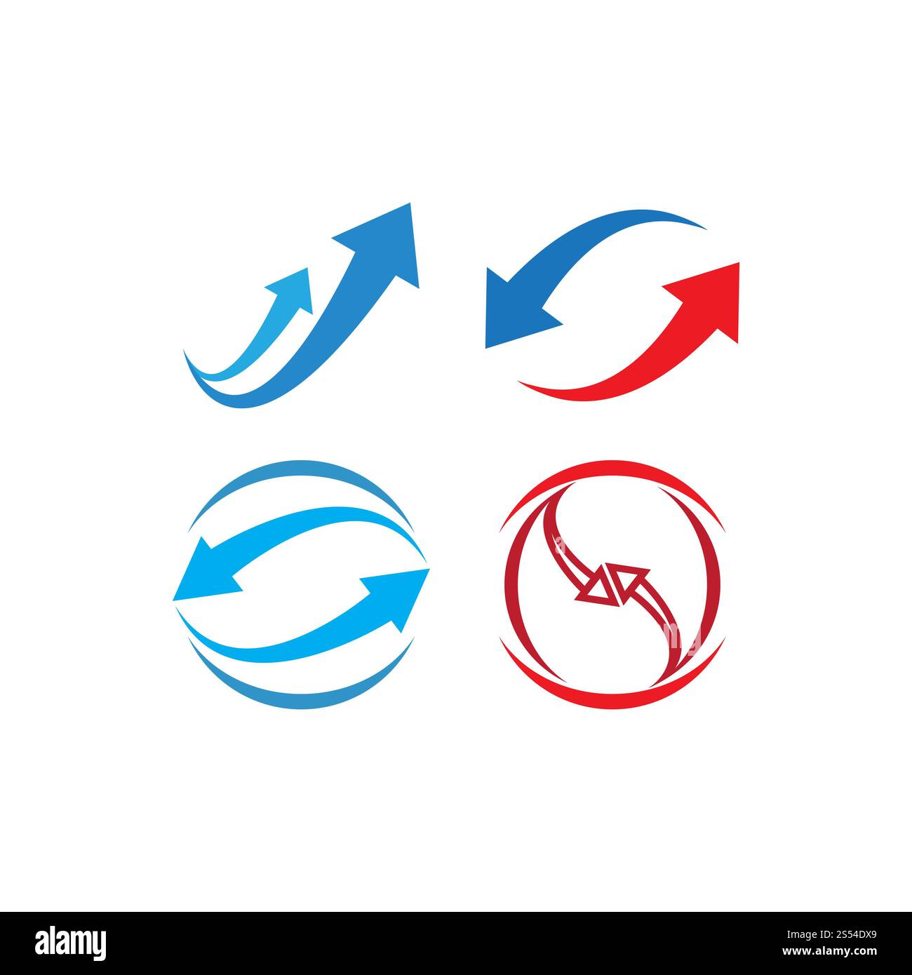 Arrow ilustration logo vector template Stock Photo - Alamy
