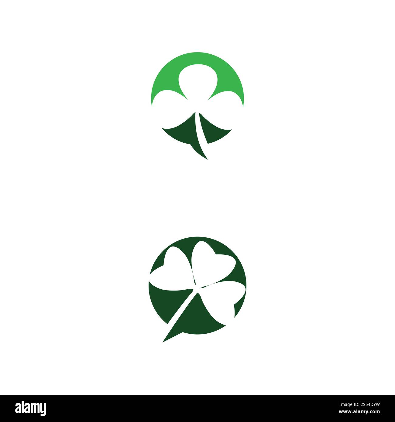 Clover vector logo hi-res stock photography and images - Alamy