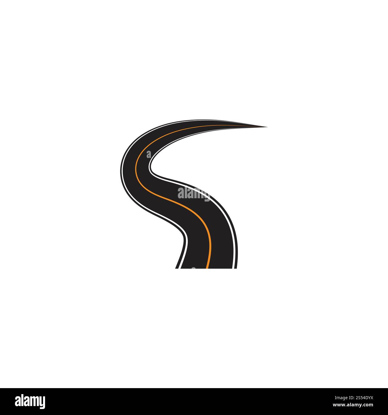 Winding path vector Cut Out Stock Images & Pictures - Alamy
