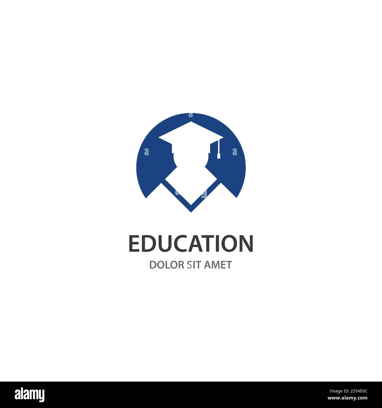 Education Logo vector illustration design Stock Photo - Alamy