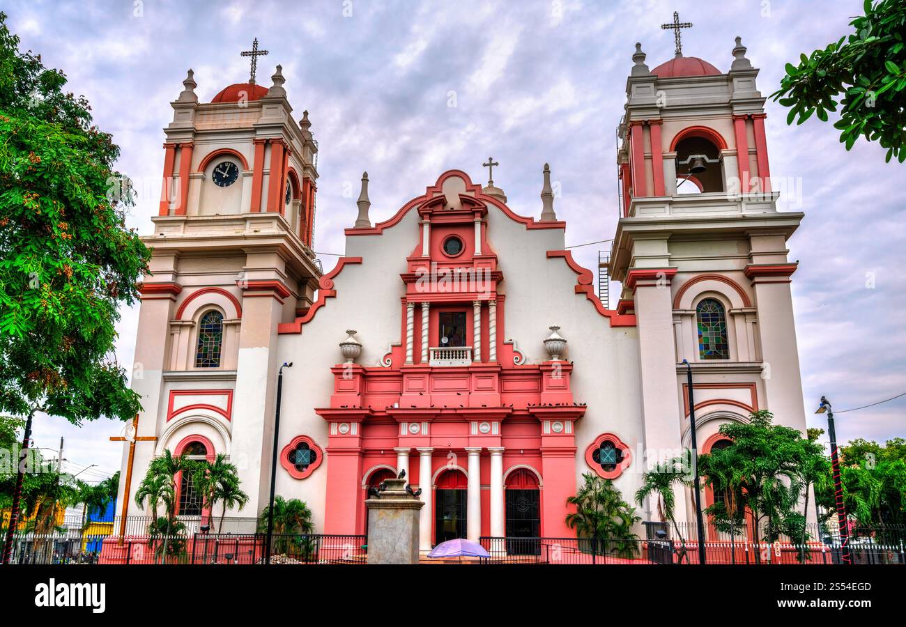 Cathedral of Saint Peter the Apostle in the center of San Pedro Sula, Honduras Stock Photo - Alamy
