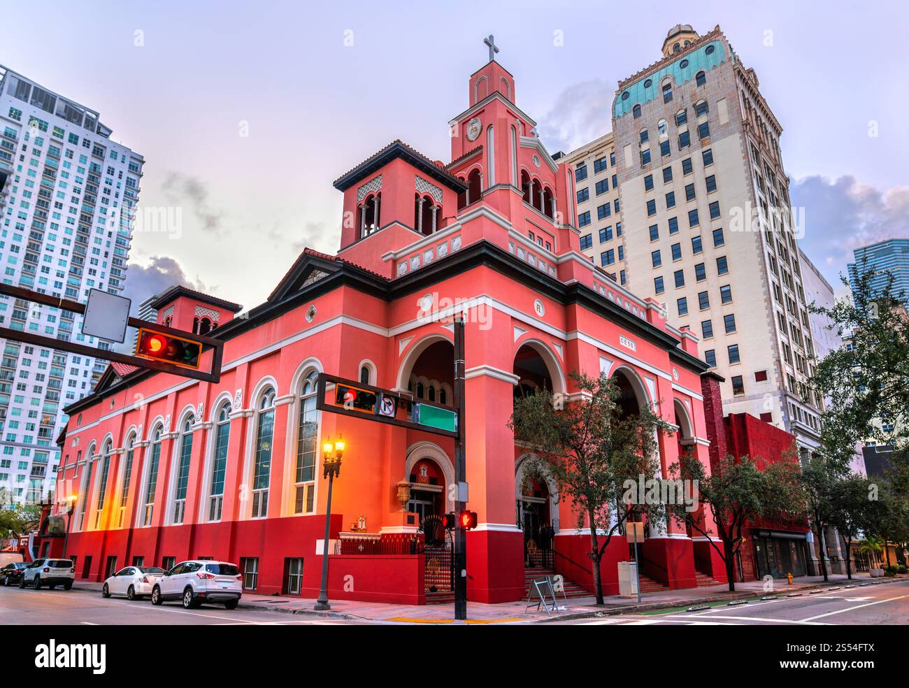 Gesu Church, a historic Roman Catholic church in Miami, Florida, United ...