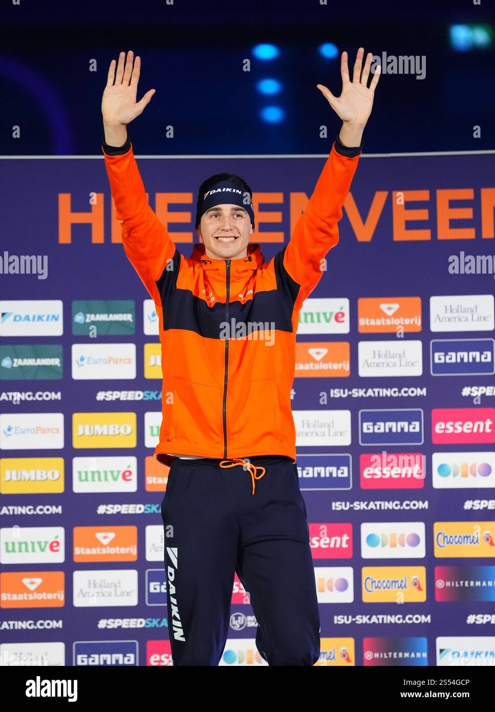 Ceremony Sprint Jenning de Boo (NED) during European Speed Skating ...