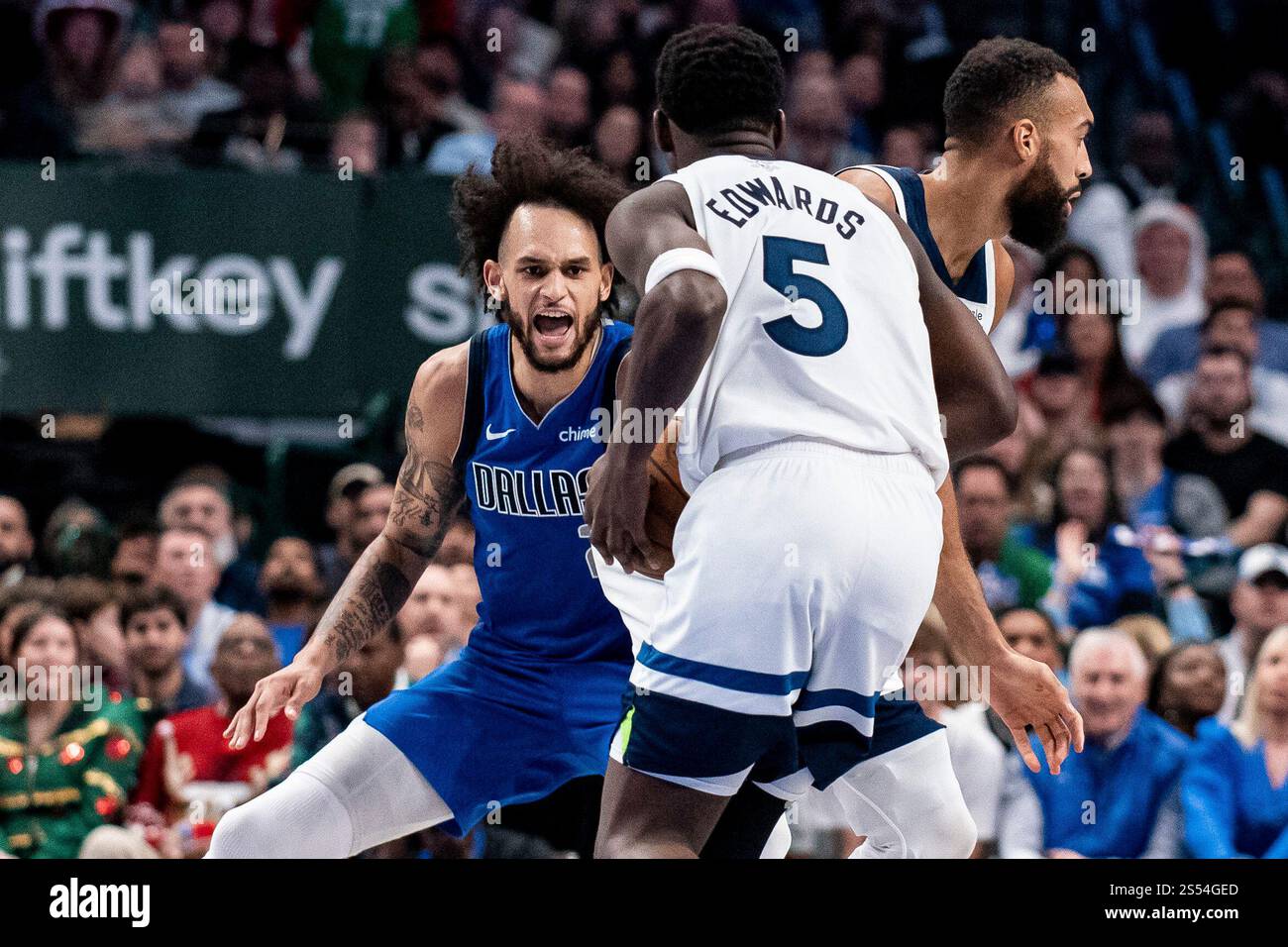 Dallas Mavericks center Dereck Lively II communicates on defense as ...