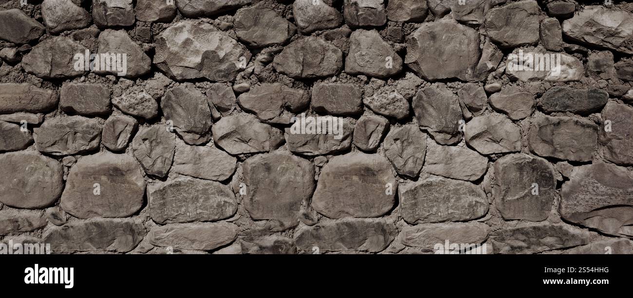 Old rough stone wall, banner background wallpaper . Old stone wall ...
