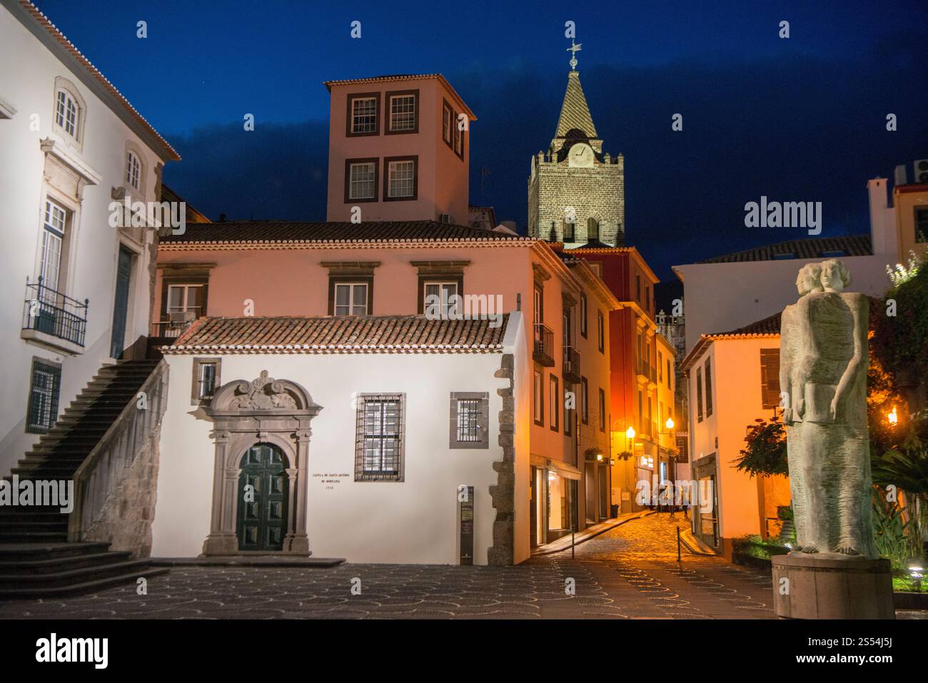 the Se Cathedral in the city centre of Funchal on the Island Madeira of ...