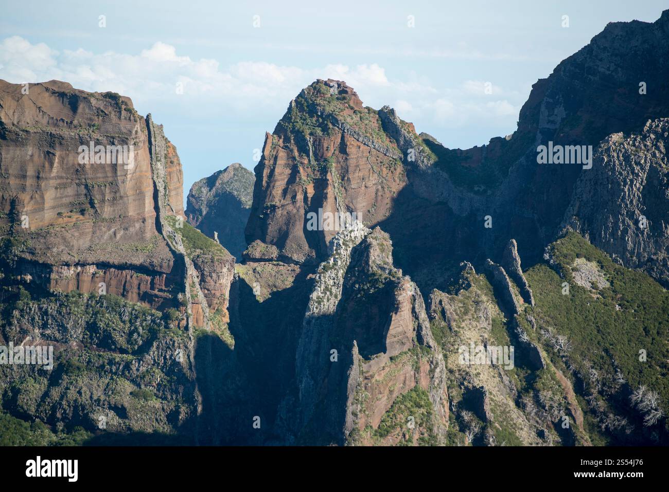 the Landscape and Mountains of the Madeira National Park in Central ...