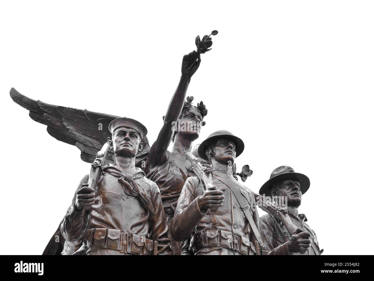 The Winged Victory World War 1 Statue in Washington State Stock Photo ...