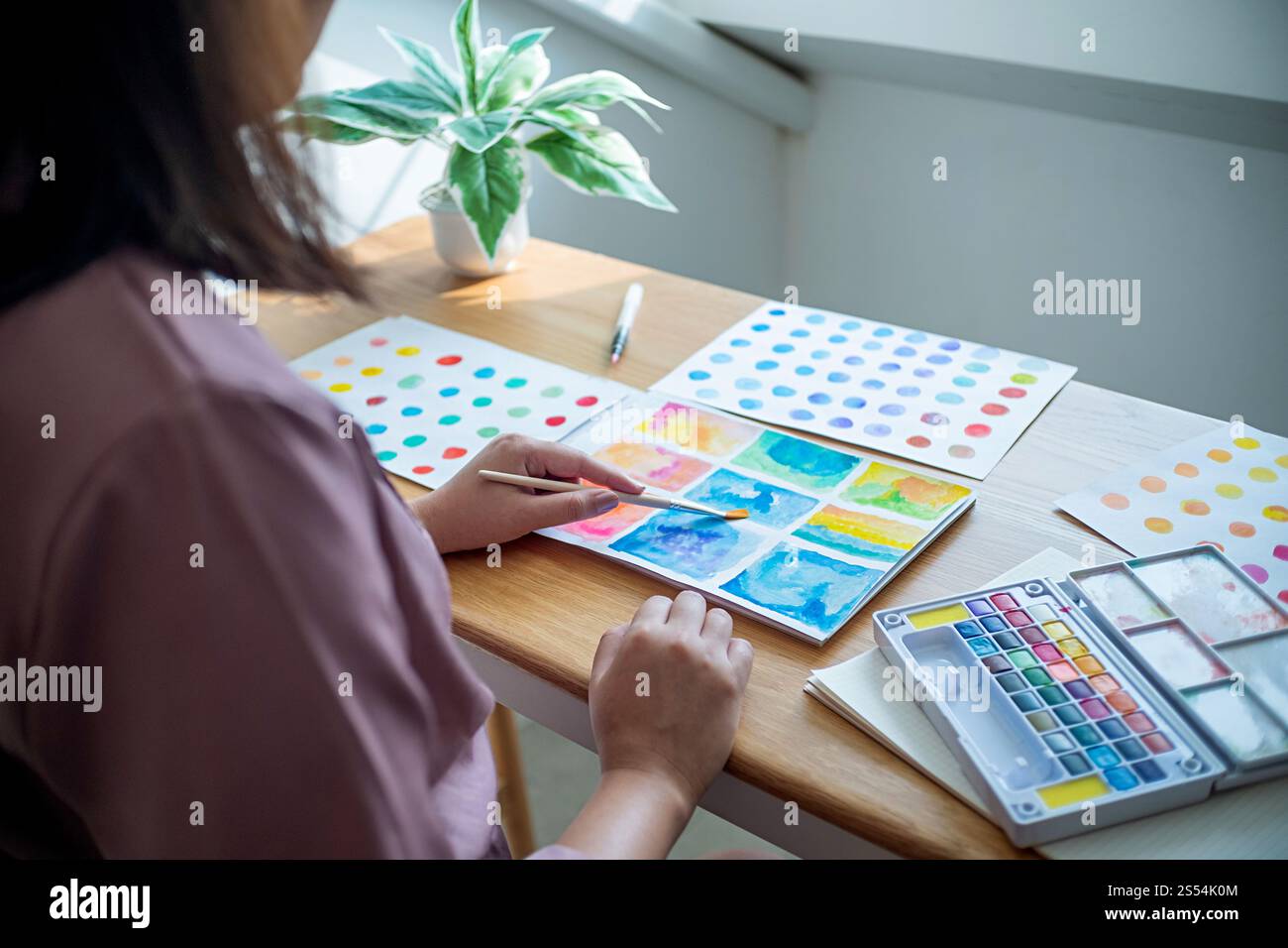 Artist Creative Designer drawing with artistic tool Stock Photo - Alamy