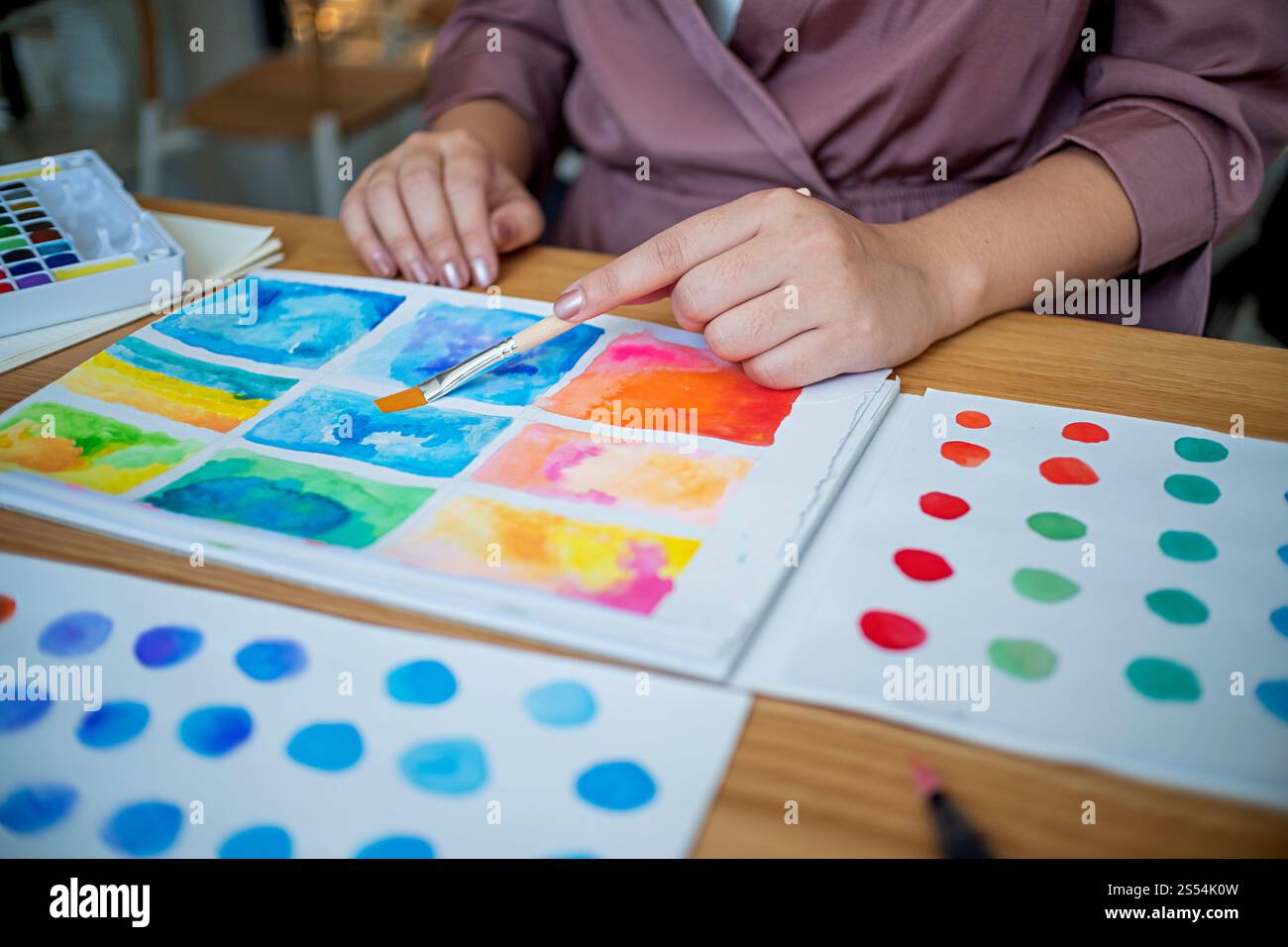 Artist Creative Designer drawing with artistic tool Stock Photo - Alamy