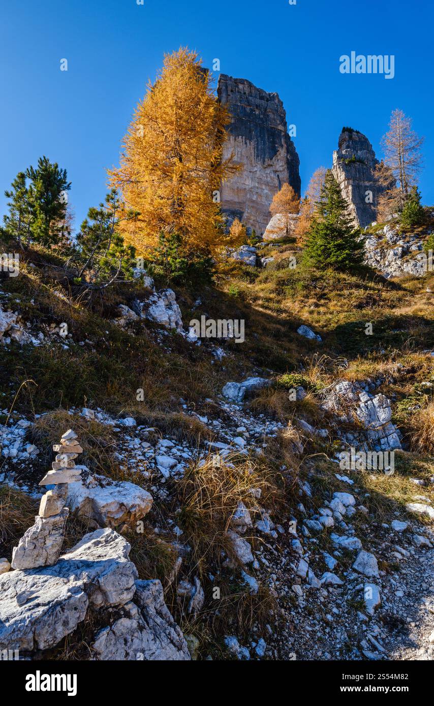 Sunny autumn alpine Dolomites rocky mountain scene, Sudtirol, Italy ...