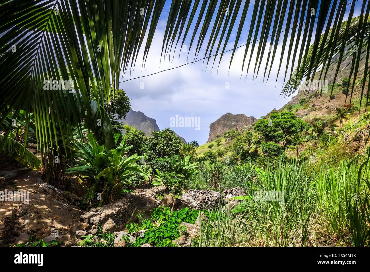 Paul Valley landscape in Santo Antao island, Cape Verde, Africa. Paul ...