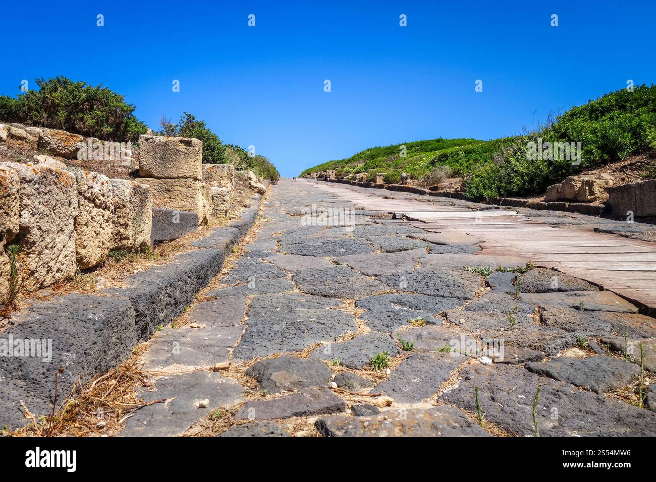 Tharros archaeological site, Oristano, Sardinia. Tharros archaeological ...