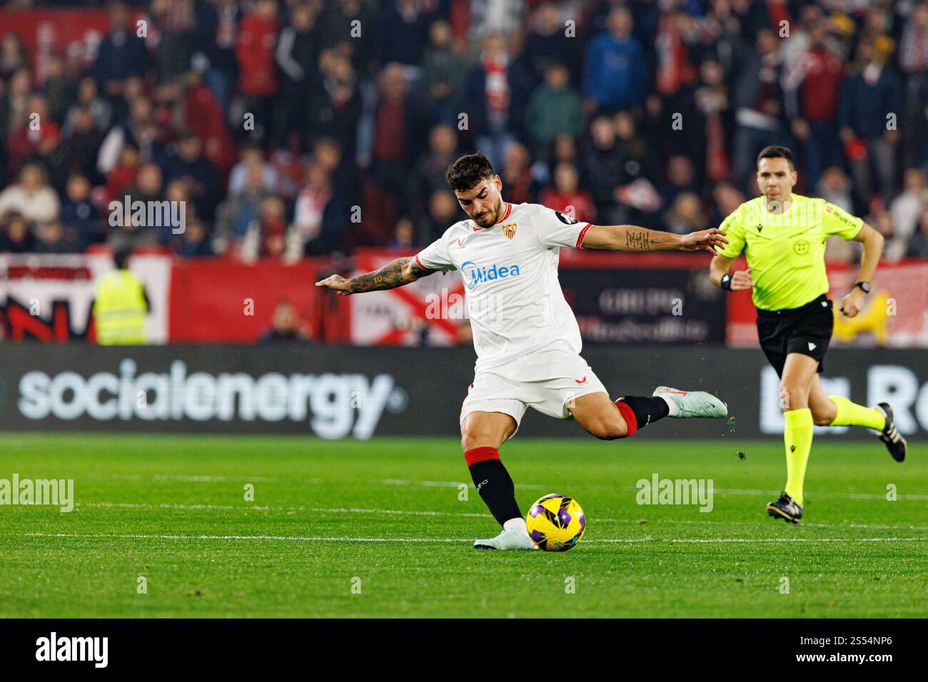 Isaac Romero seen during LaLiga EA SPORTS game between teams of Sevilla ...
