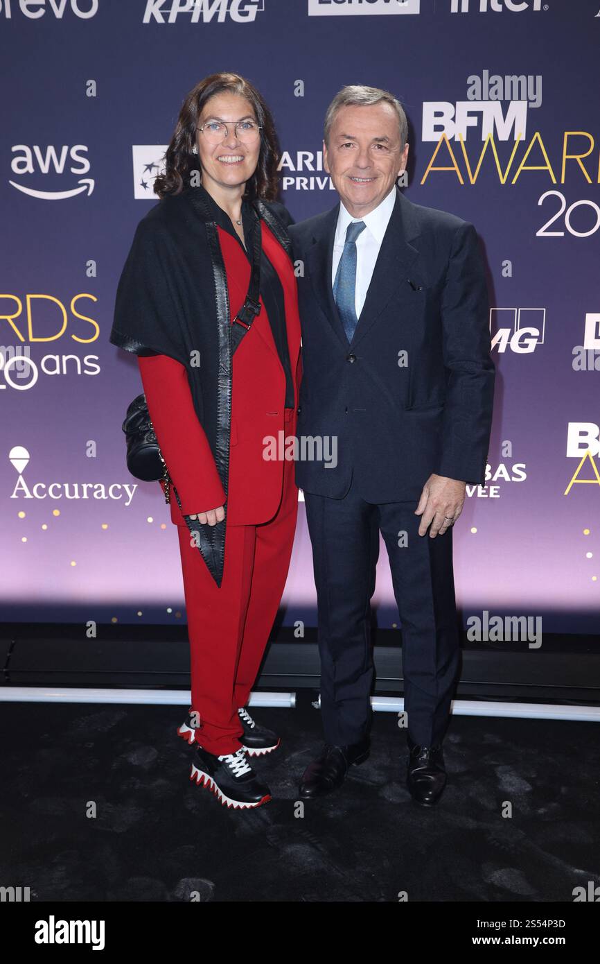 Alain Weill and his wife Sylvie at the 20th BFM Awards at the Grand ...