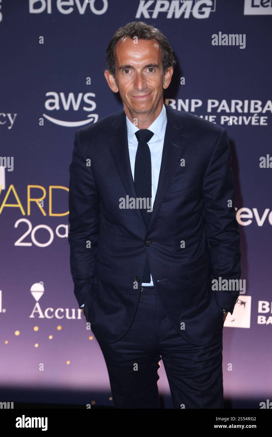 Alexandre Bompard and his wife Krystel Moscato at the 20th BFM Awards ...