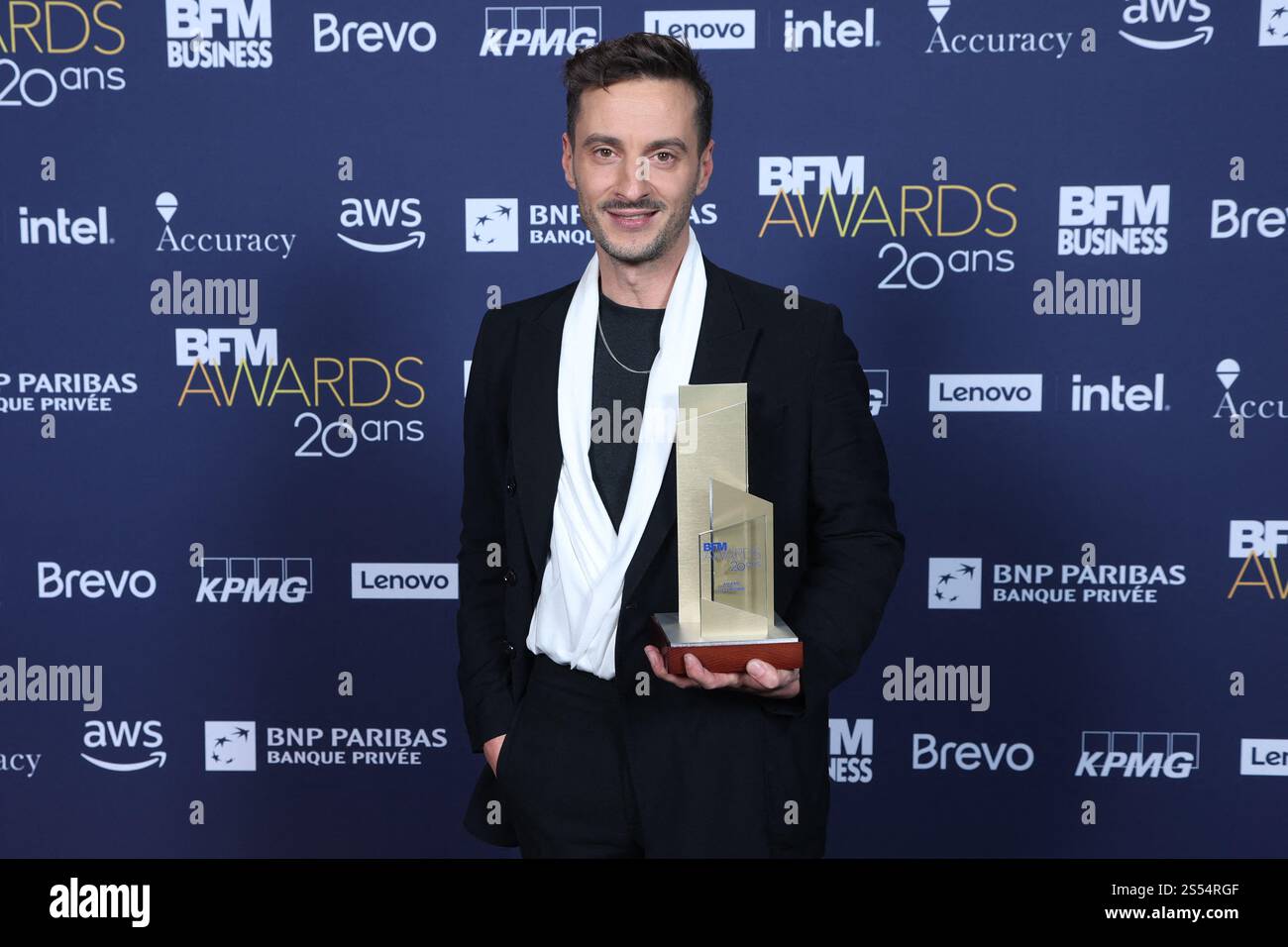 Thomas Jolly at the 20th BFM Awards at the Grand Palais in Paris ...
