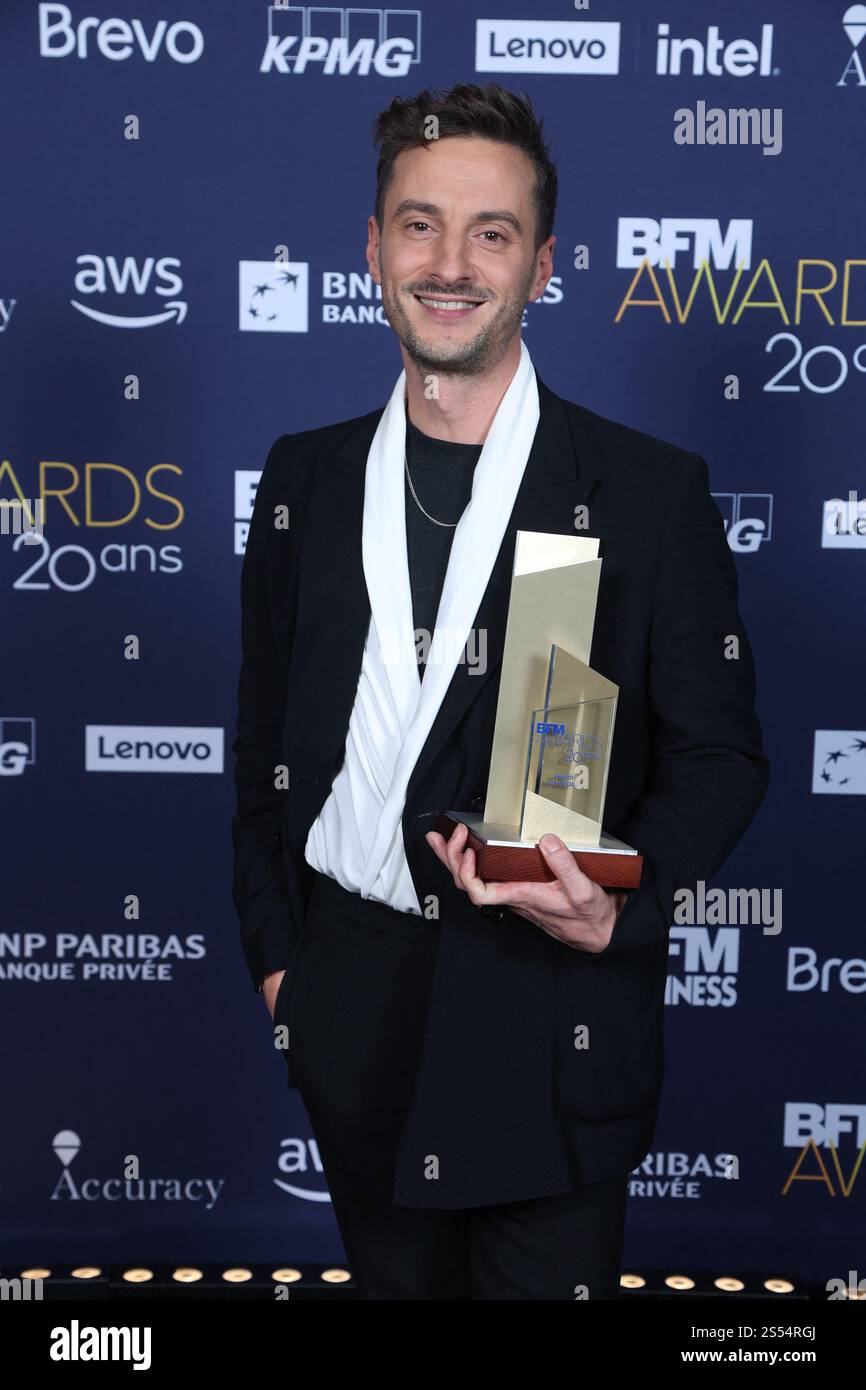 Thomas Jolly at the 20th BFM Awards at the Grand Palais in Paris ...
