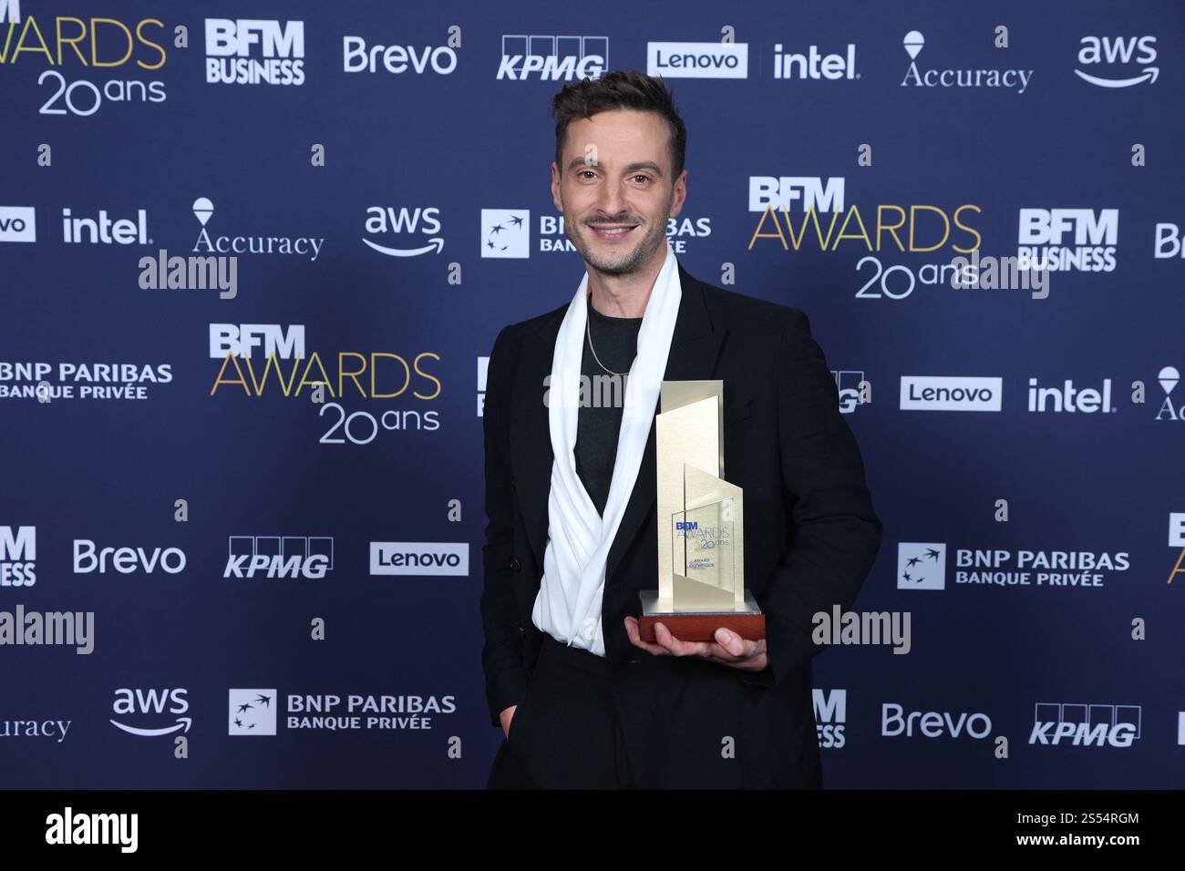 Thomas Jolly at the 20th BFM Awards at the Grand Palais in Paris ...