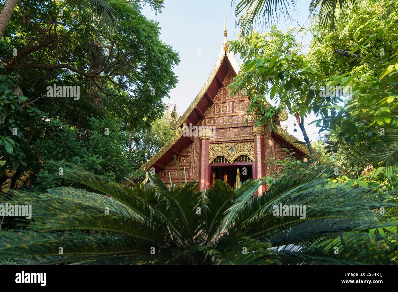 the Wat Phra Kaew Temple in the city of Chiang Rai in North Thailand ...