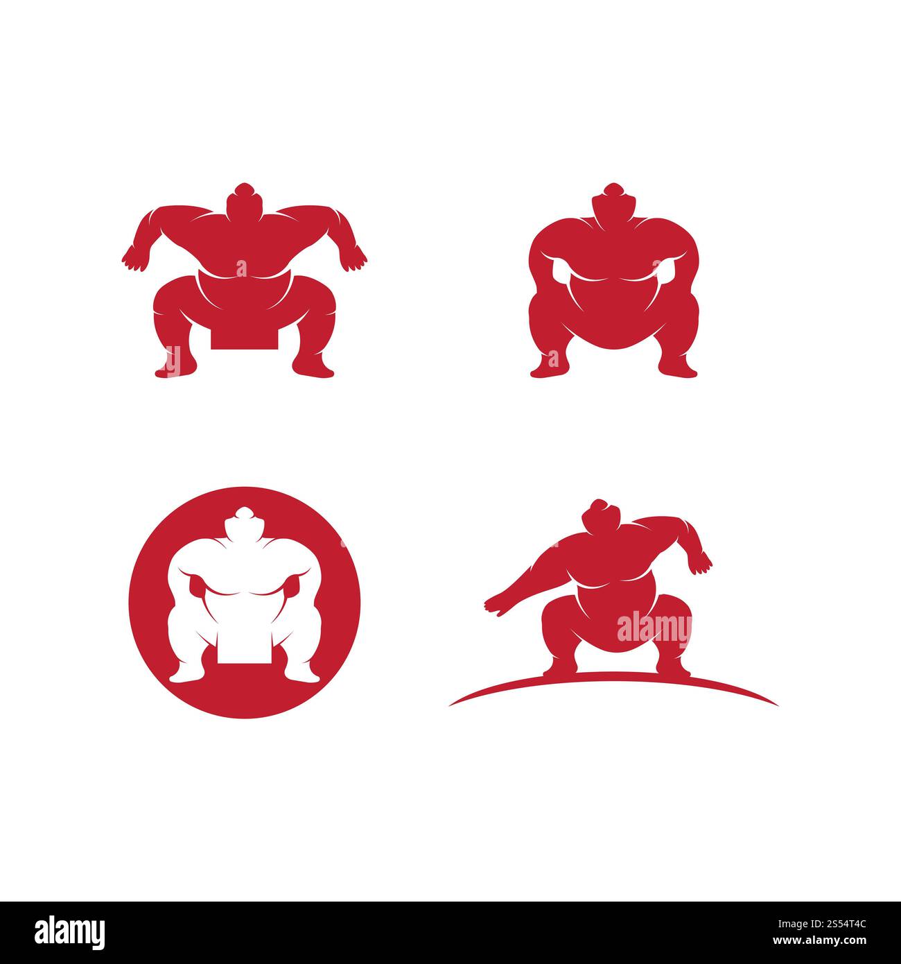Sumo fighter character illustration vector design Stock Photo - Alamy