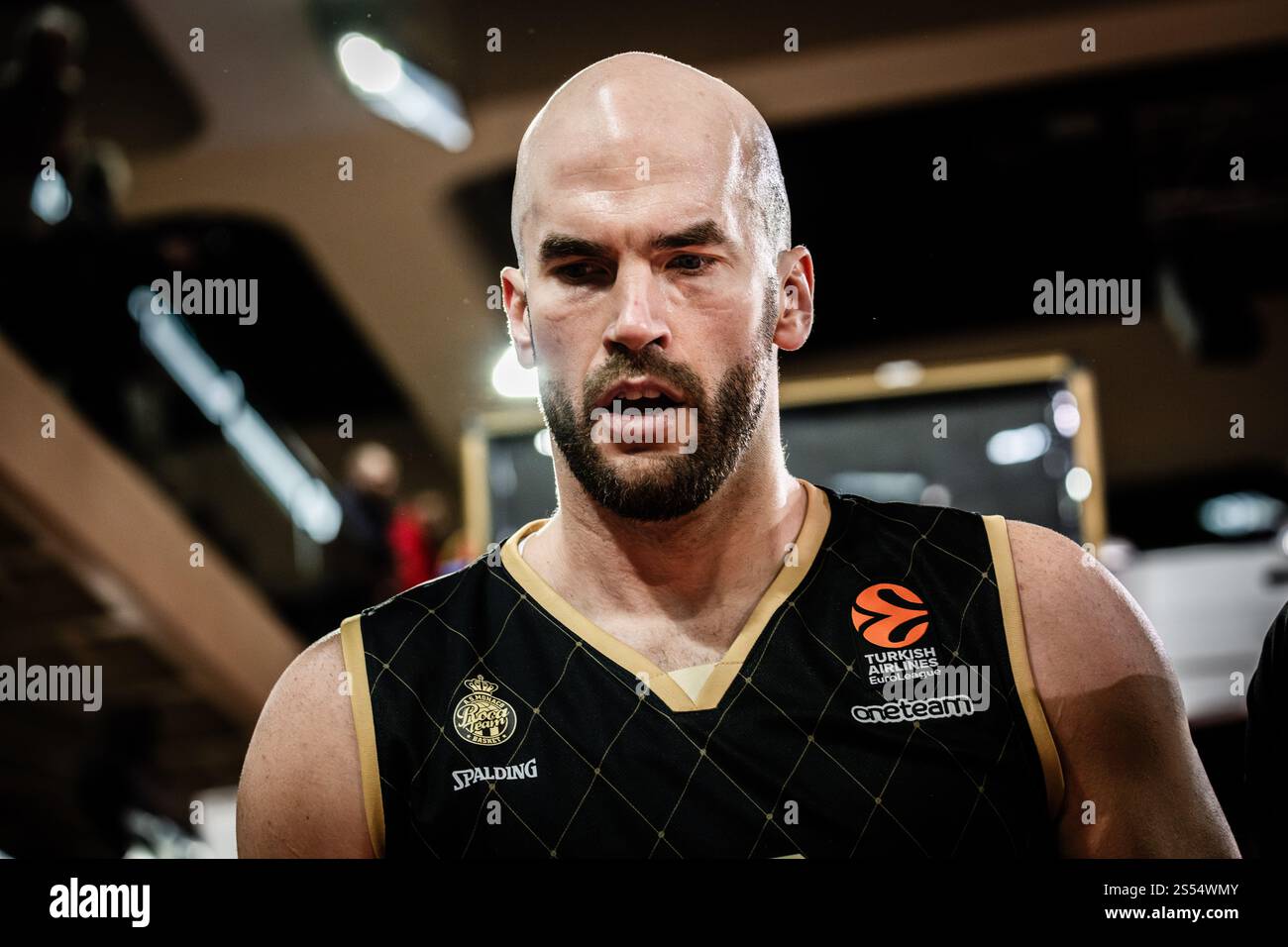 Monaco, Monaco. 09th Jan, 2025. Monaco player #33 Nick Calathes is seen ...