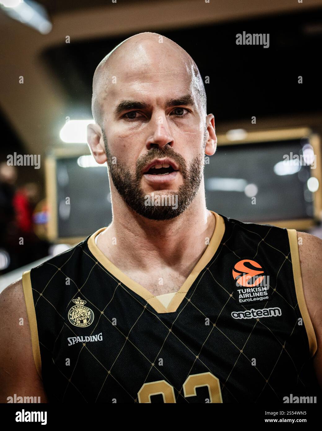 Monaco, Monaco. 09th Jan, 2025. Monaco player #33 Nick Calathes is seen ...