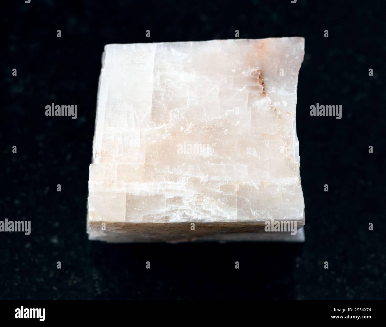 closeup of sample of natural mineral from geological collection ...