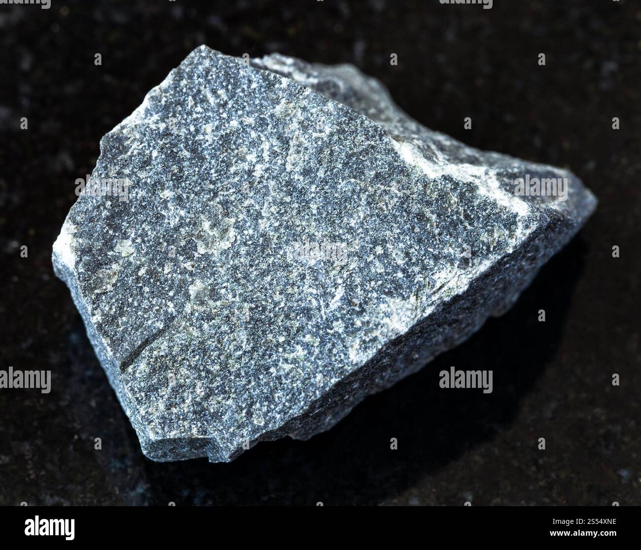 closeup of sample of natural mineral from geological collection - rough ...