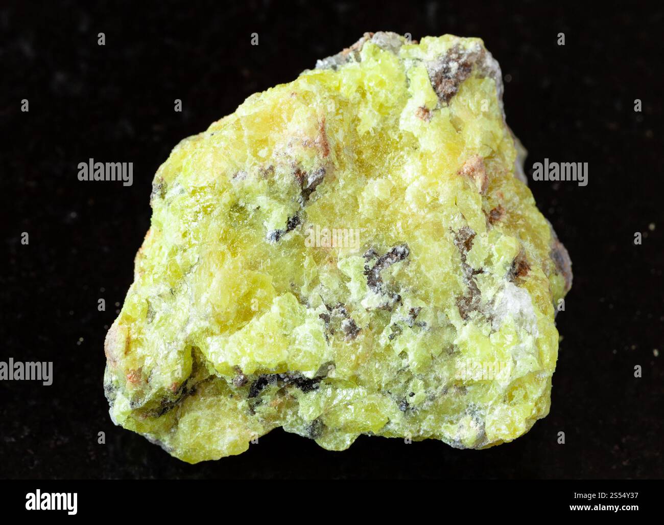 closeup of sample of natural mineral from geological collection - rough ...