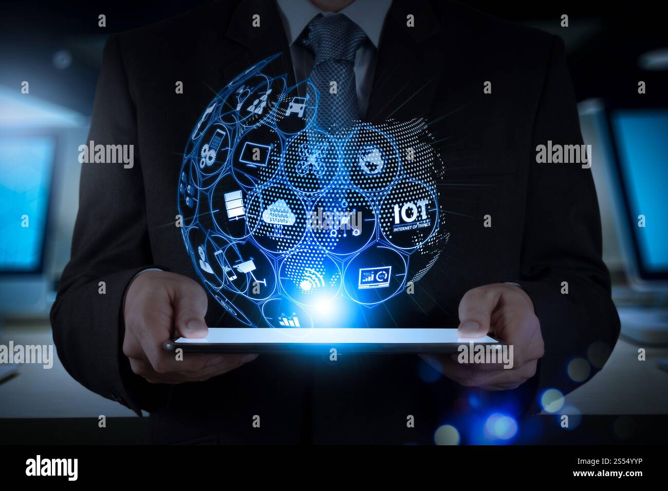 Internet of Things (IOT) technology with AR (Augmented Reality) on VR ...