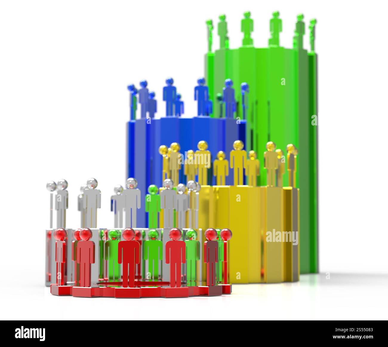 Business cog graph bar growth as concept Stock Photo - Alamy