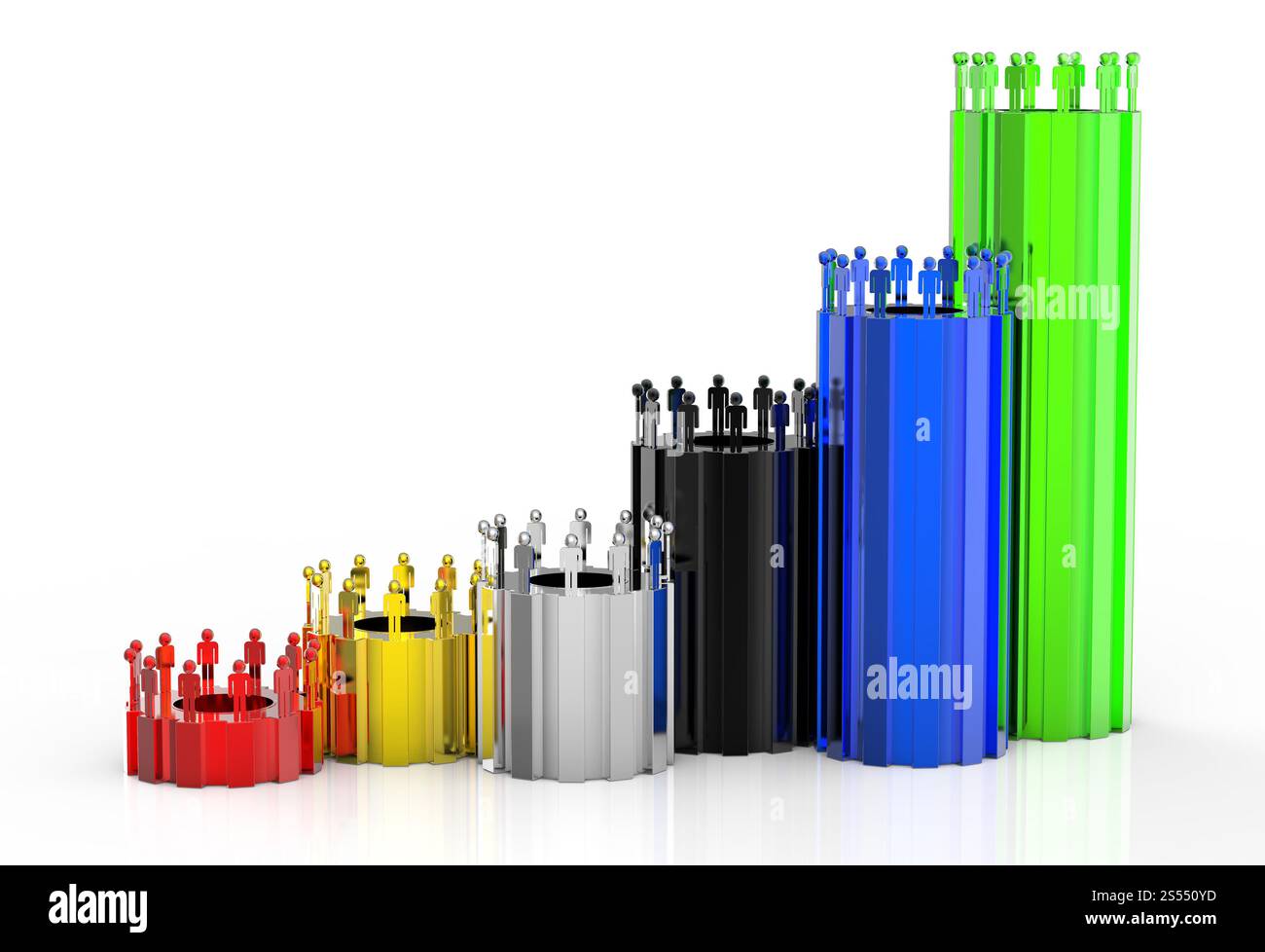 Business growth success graph chart Cut Out Stock Images & Pictures - Alamy