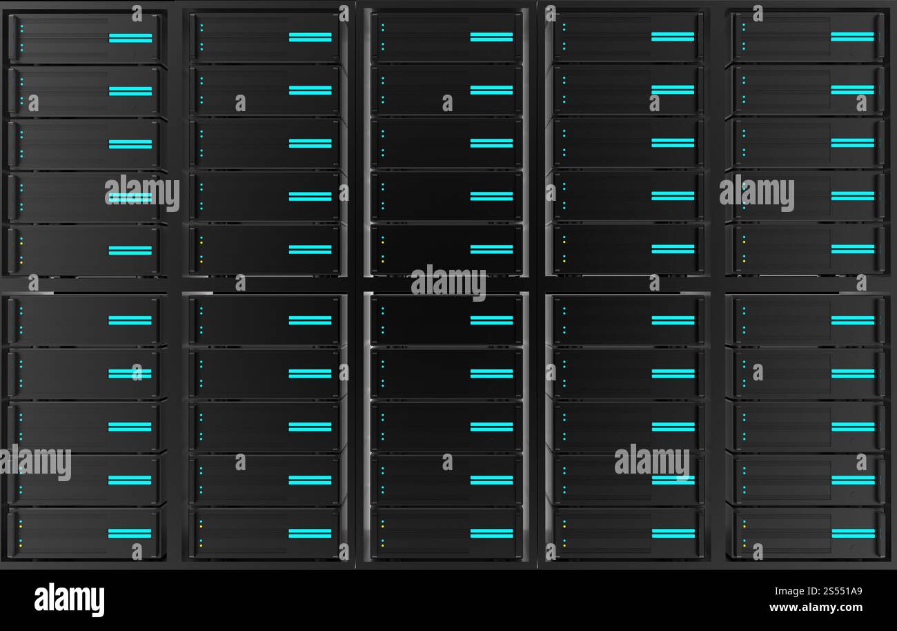3d Computer servers as background Stock Photo - Alamy