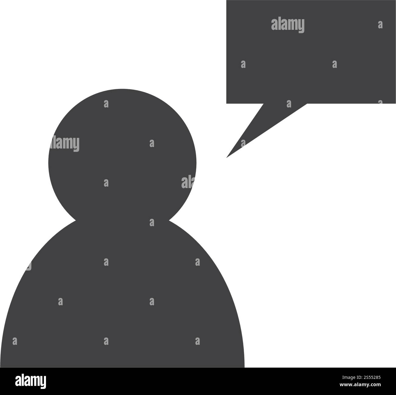 Talking bubble graphics Black and White Stock Photos & Images - Alamy