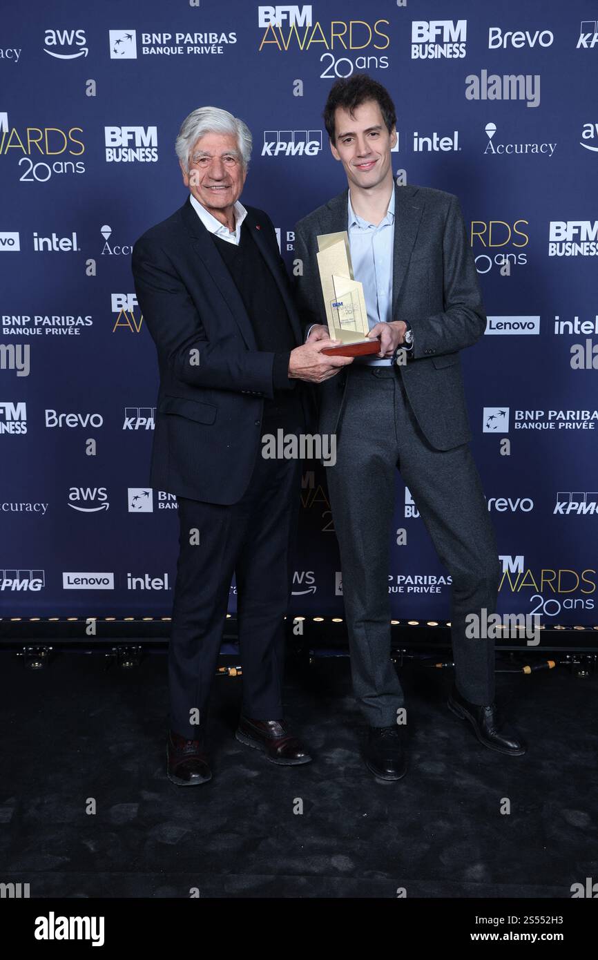 Maurice Levy and Arthur Mensch at the 20th BFM Awards at the Grand ...