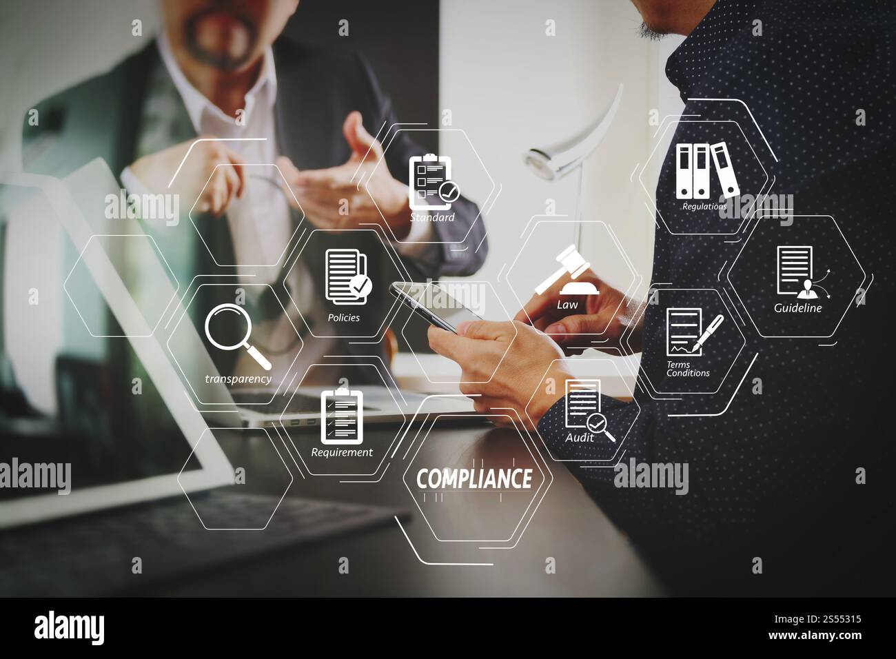 Compliance Virtual Diagram for regulations, law, standards ...