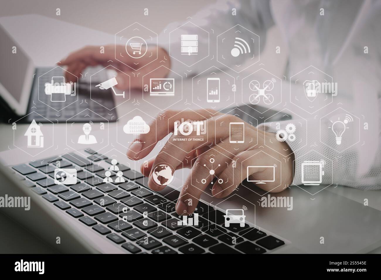 Internet of Things (IOT) technology with AR (Augmented Reality) on VR ...