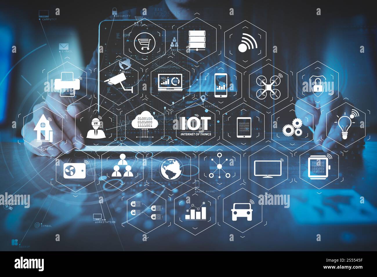 Internet of Things (IOT) technology with AR (Augmented Reality) on VR ...