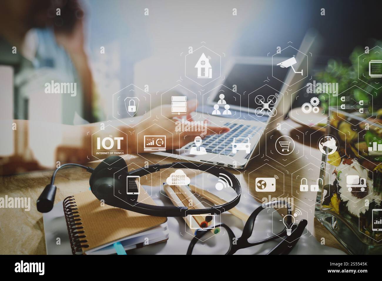 Internet of Things (IOT) technology with AR (Augmented Reality) on VR ...