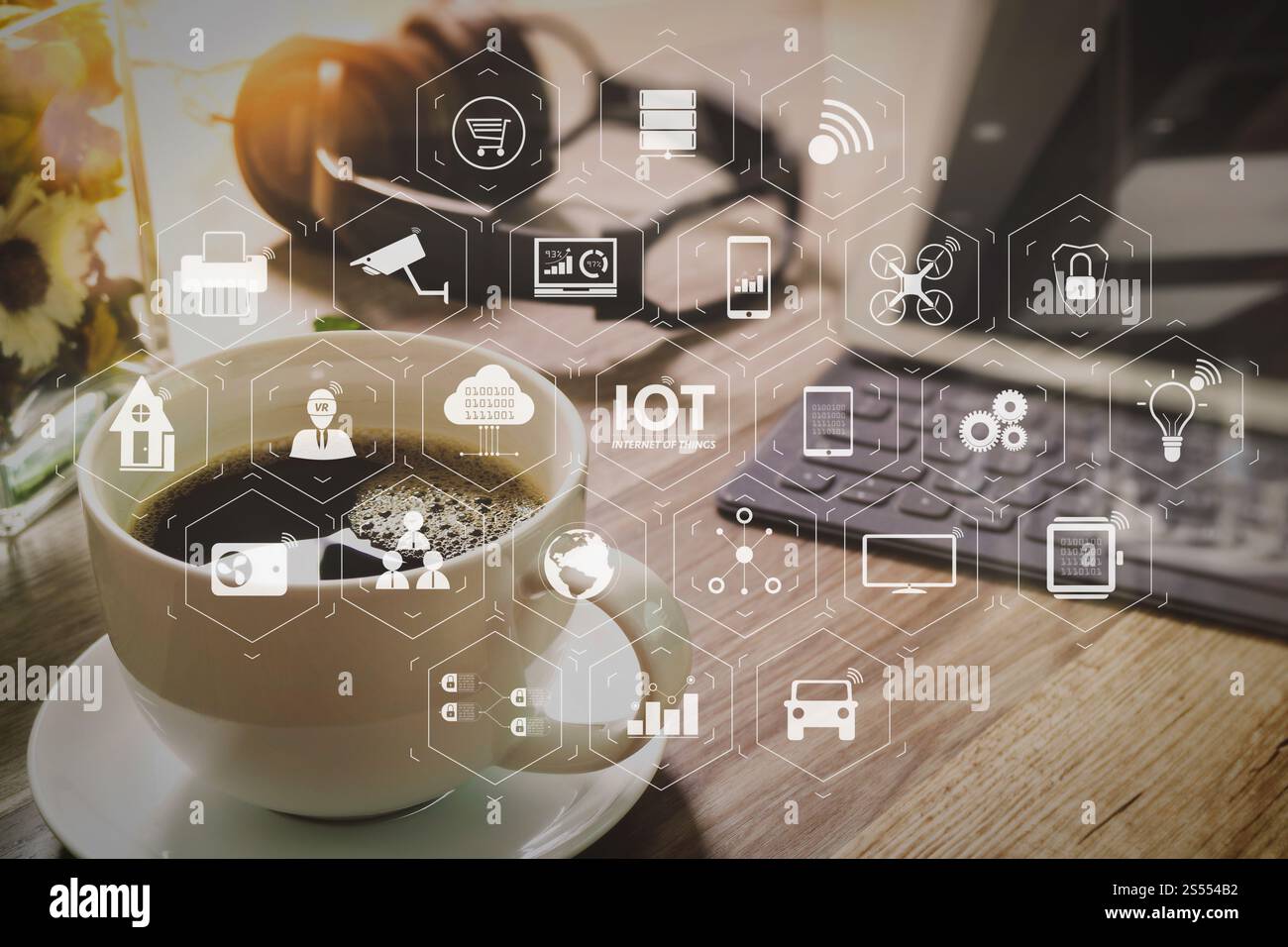 Internet of Things (IOT) technology with AR (Augmented Reality) on VR ...